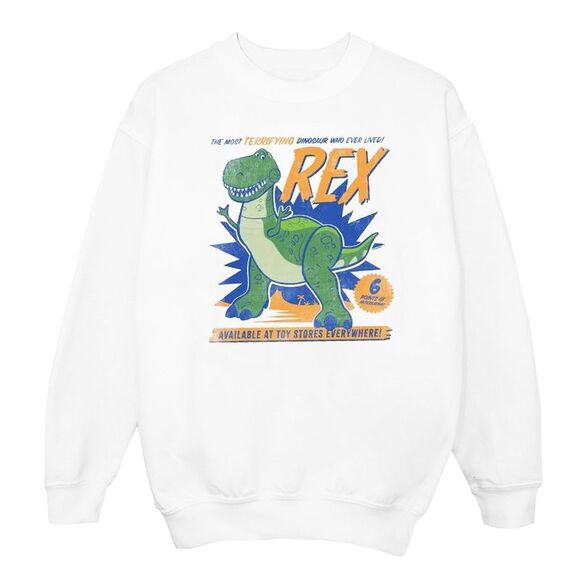 Disney | Sweaters | Disney Womensladies Toy Story 4 Rex Terrifying Dinosaur Sweatshirt White ...